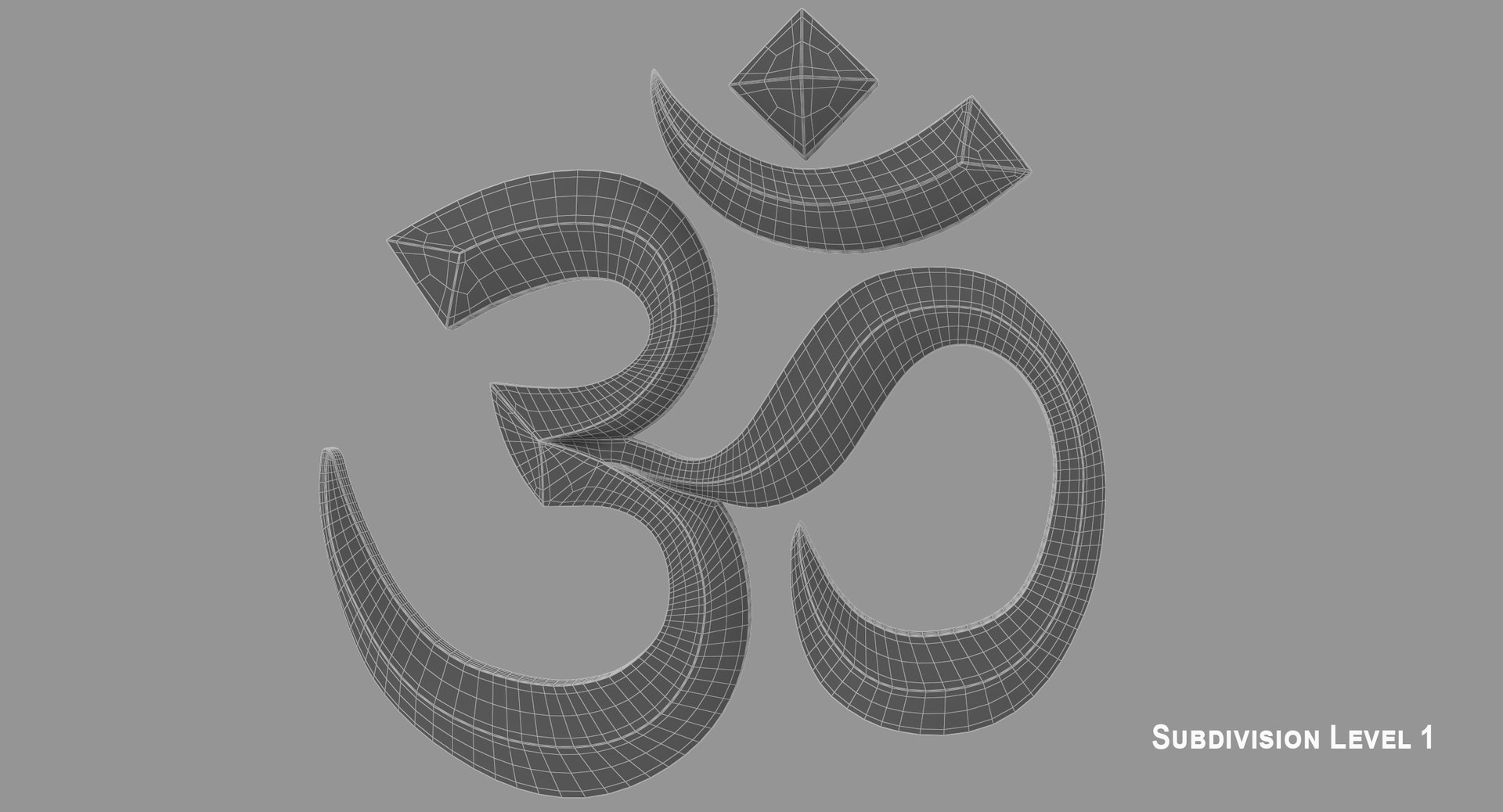 3D Om Symbol - TurboSquid 1417361