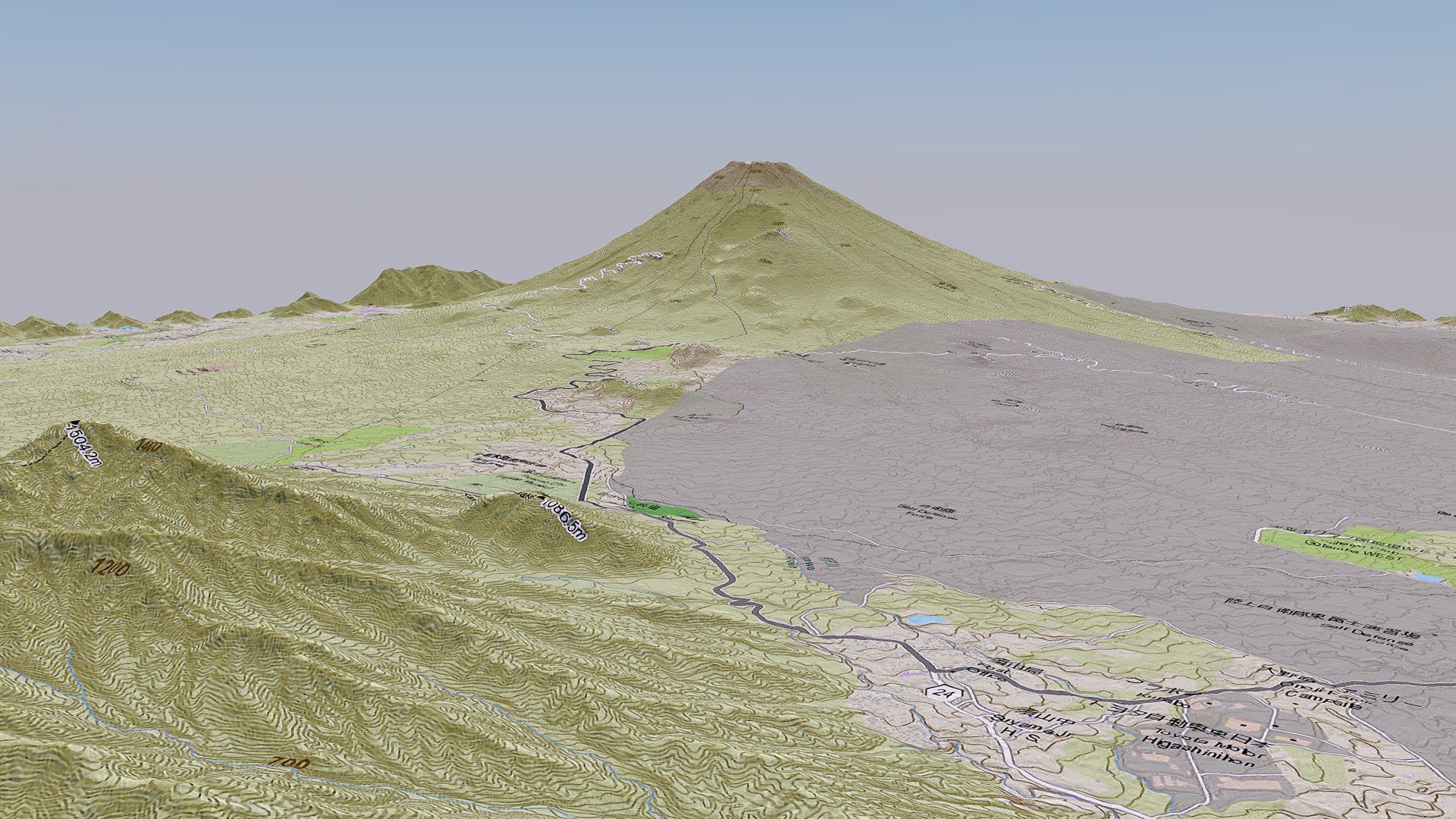 3D model Mount Fuji Japan Highly detailed - TurboSquid 1945933