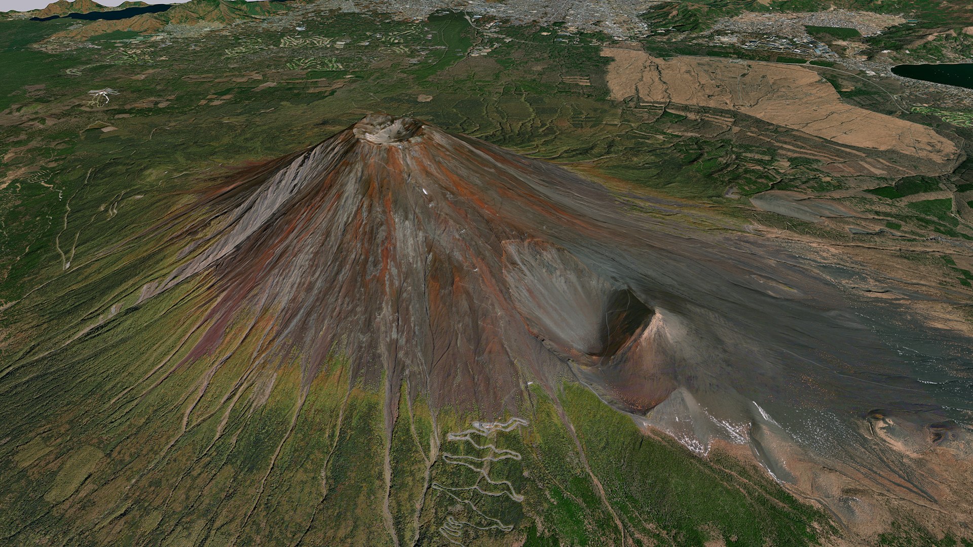 3D Model Mount Fuji Japan Highly Detailed - TurboSquid 1945933