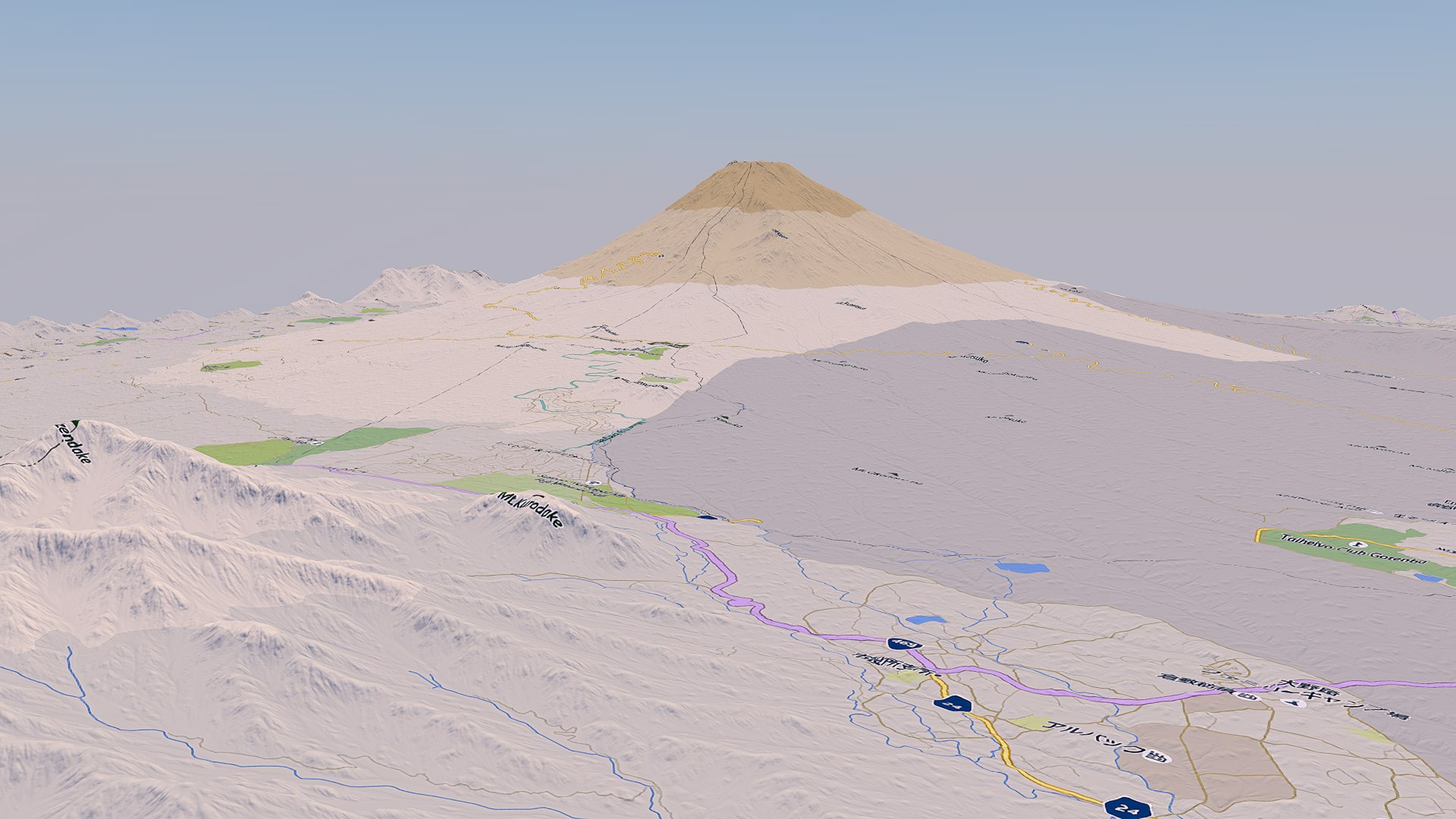 3D model Mount Fuji Japan Highly detailed - TurboSquid 1945933