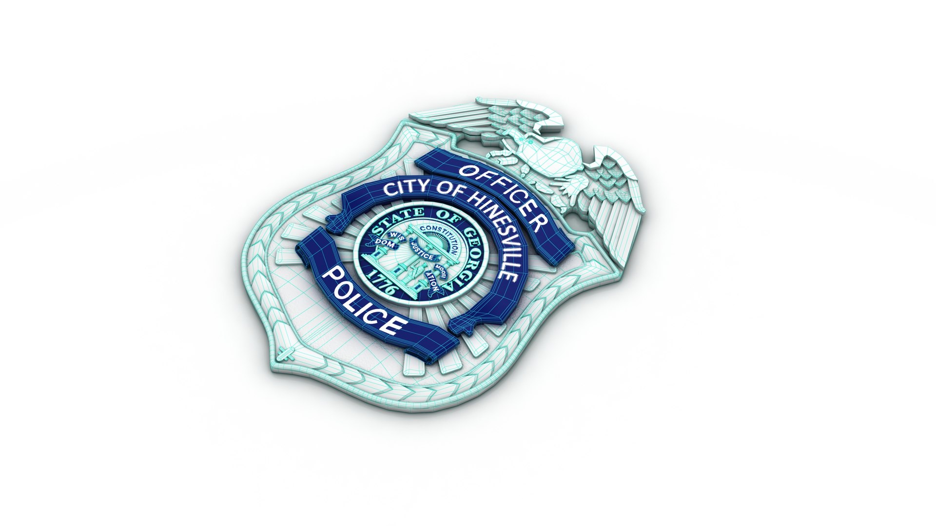 Police Badge Model - TurboSquid 2149634