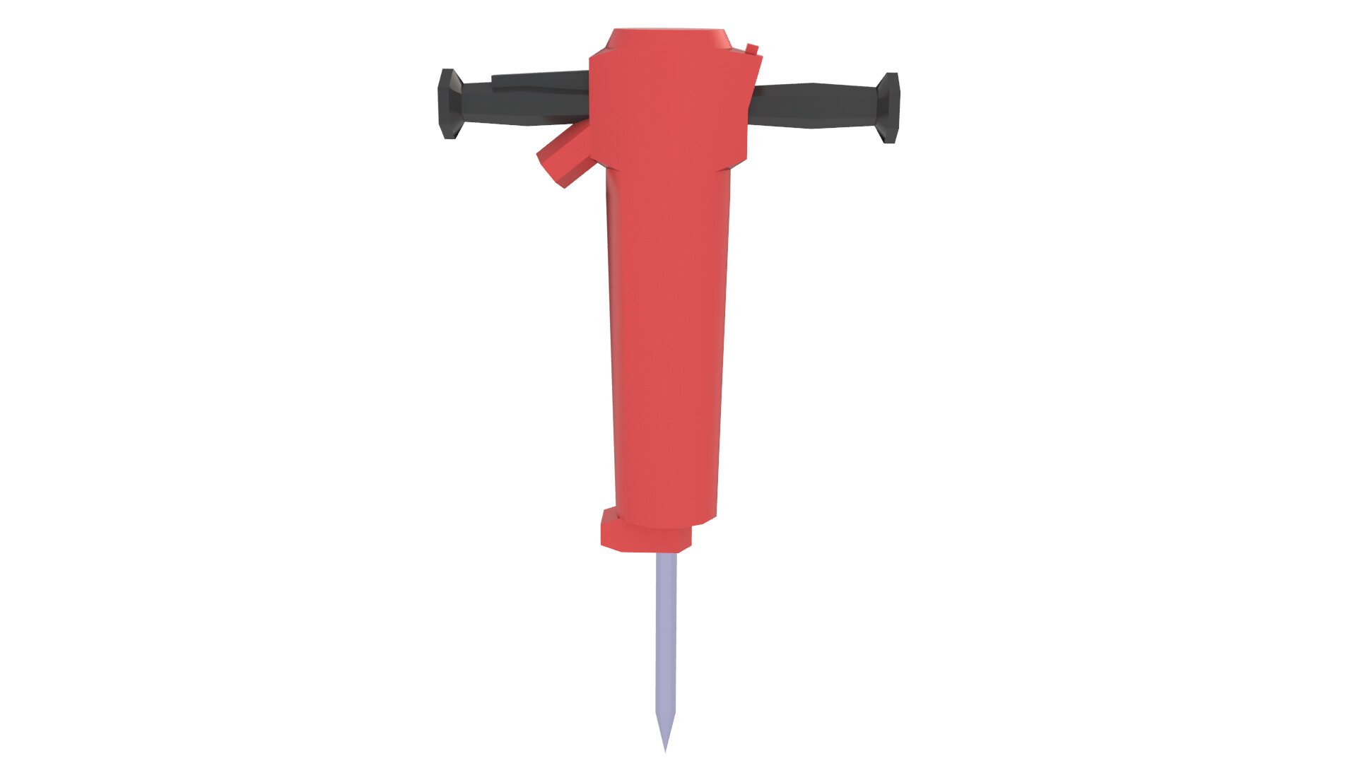 3D Air Jack Hammer Low Poly 1 Model - TurboSquid 1804122