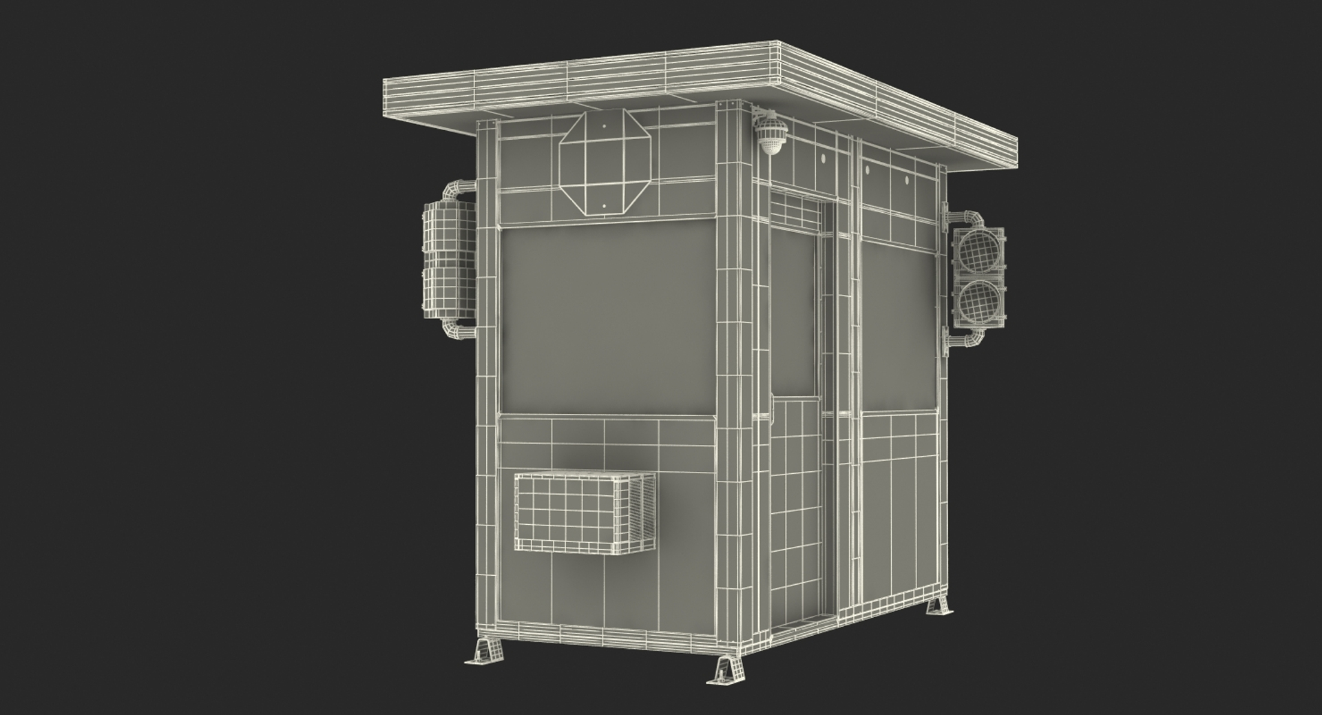 Portable Security Booth Cabin 3D Model - TurboSquid 1370930