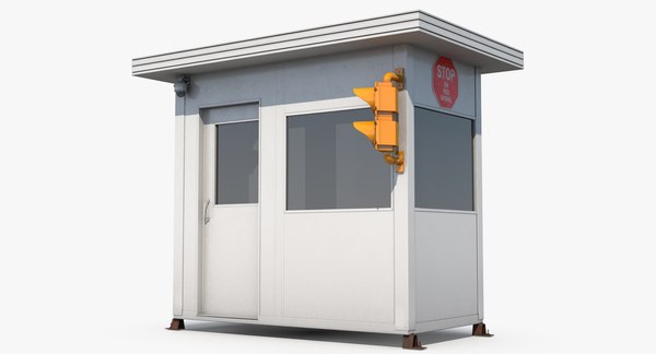 Portable security booth cabin 3D model - TurboSquid 1370930