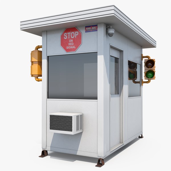 Portable security booth cabin 3D model - TurboSquid 1370930
