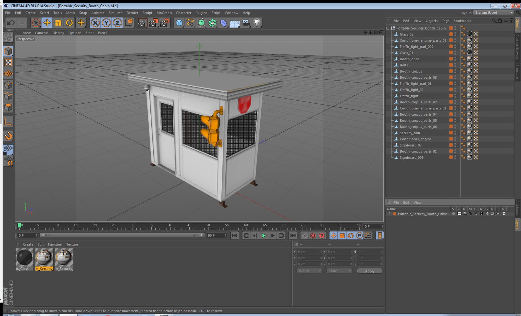 Portable Security Booth Cabin 3D Model - TurboSquid 1370930
