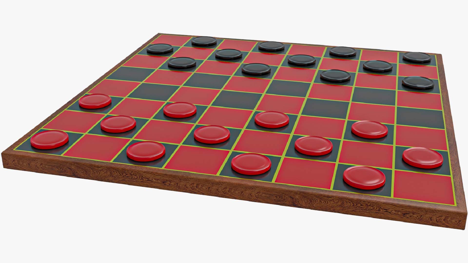 Checkers 3D Model - TurboSquid 2292033