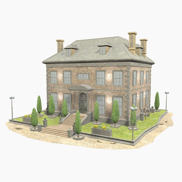 3D - manor house model - TurboSquid 1698916