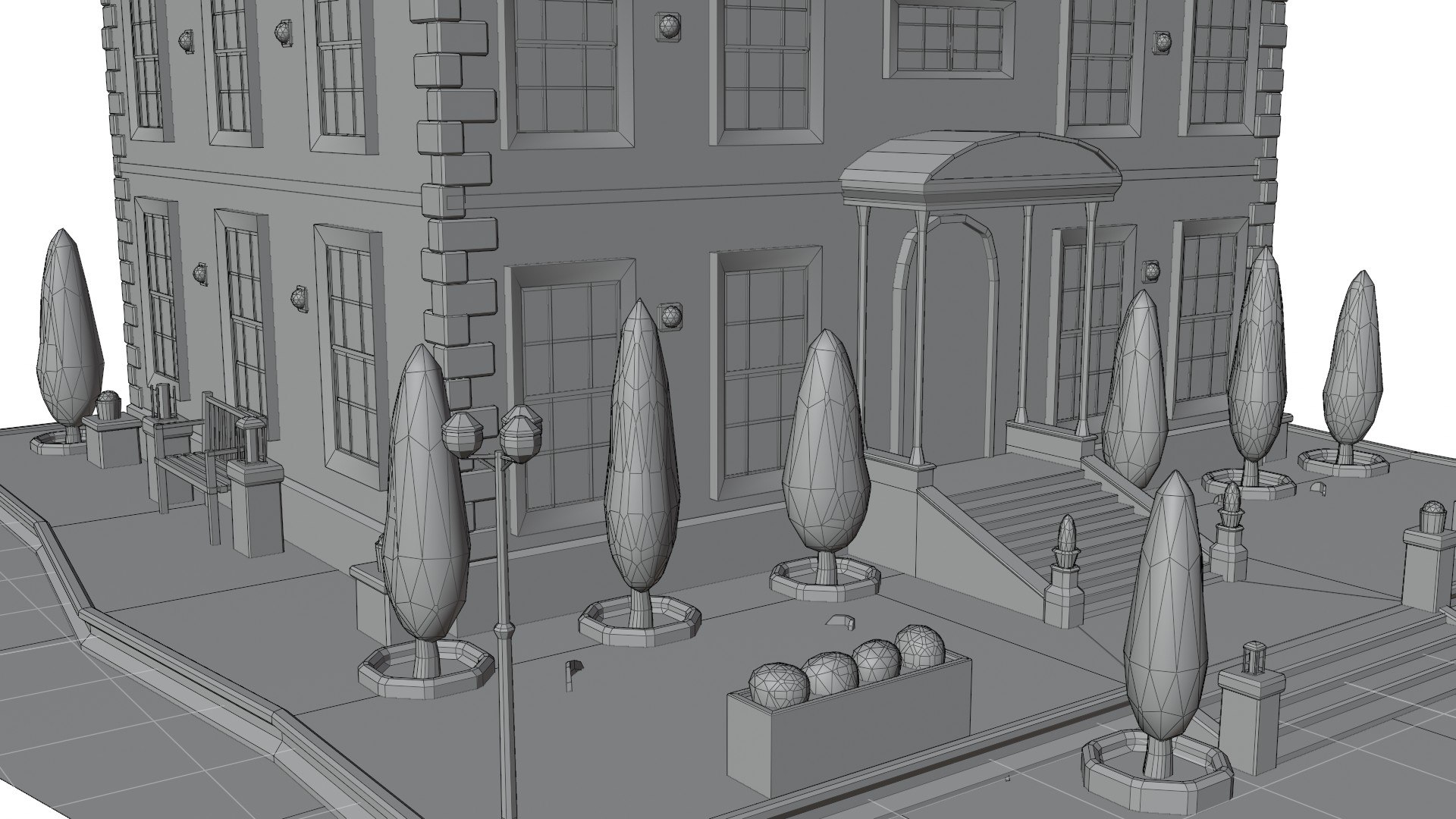 3D Model - Manor House - TurboSquid 1696433