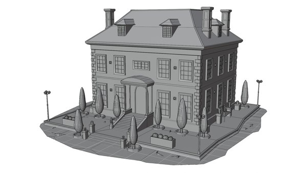 3D model - manor house - TurboSquid 1696433