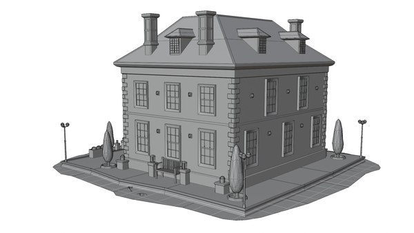 3D model - manor house - TurboSquid 1696433