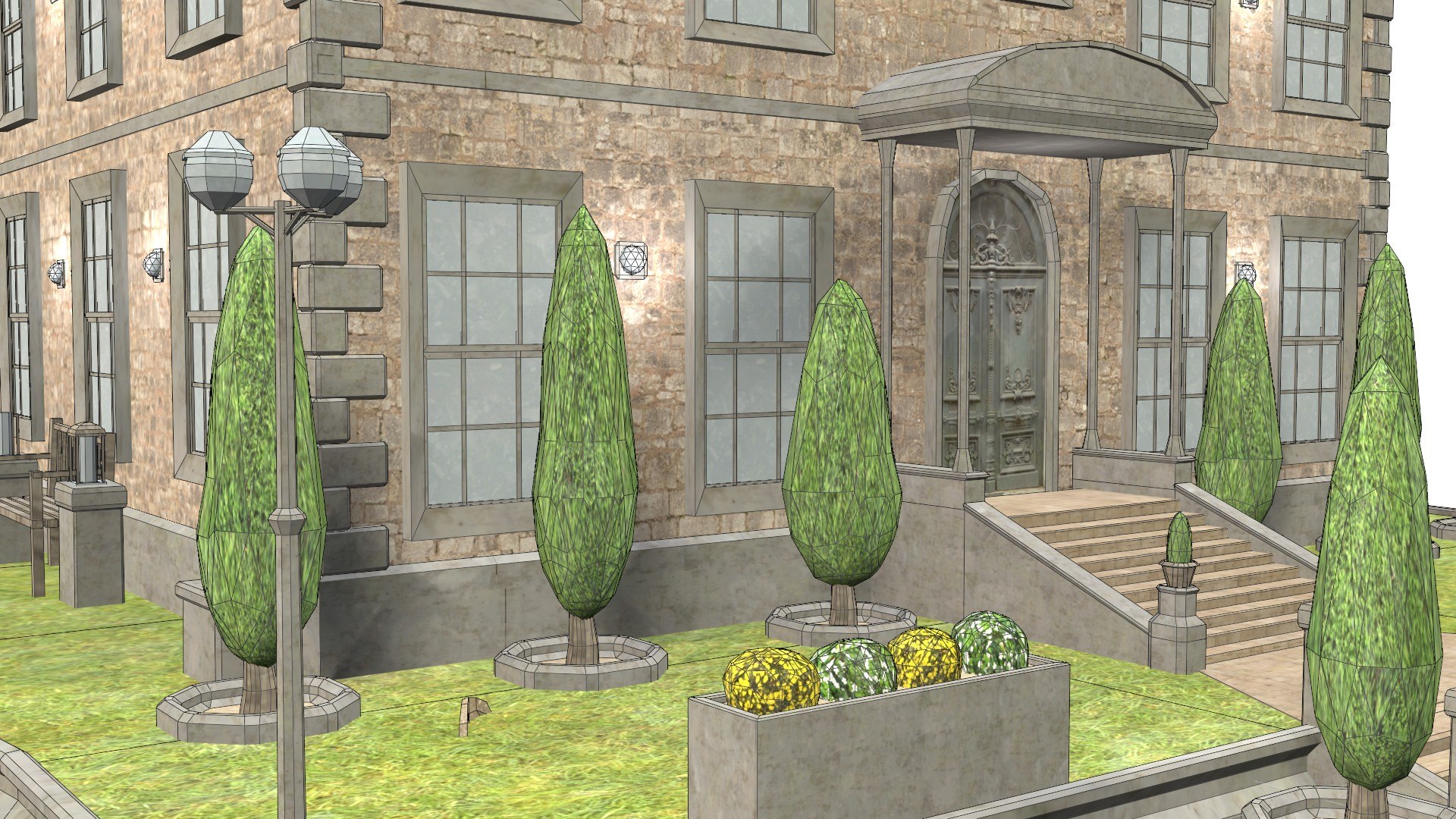 3D Model - Manor House - TurboSquid 1696433