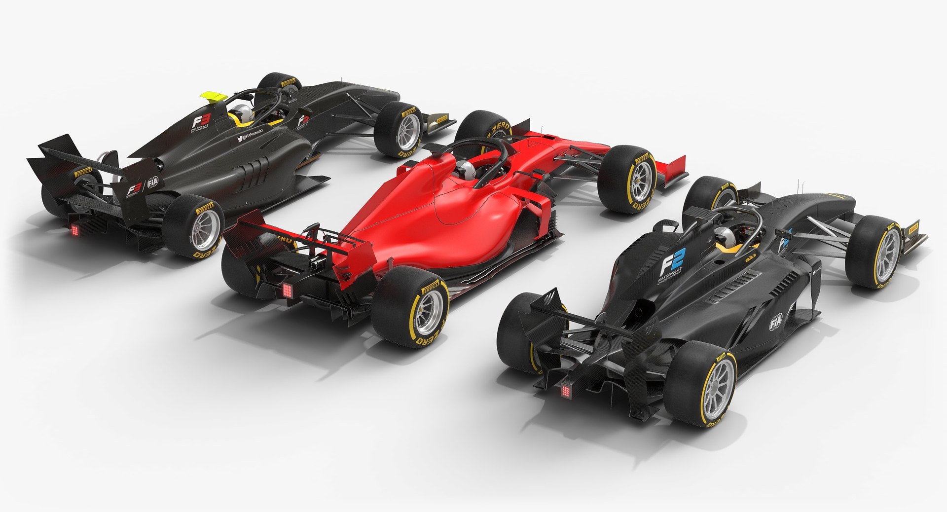 3 Formula Race Cars 3D Model - TurboSquid 1566499