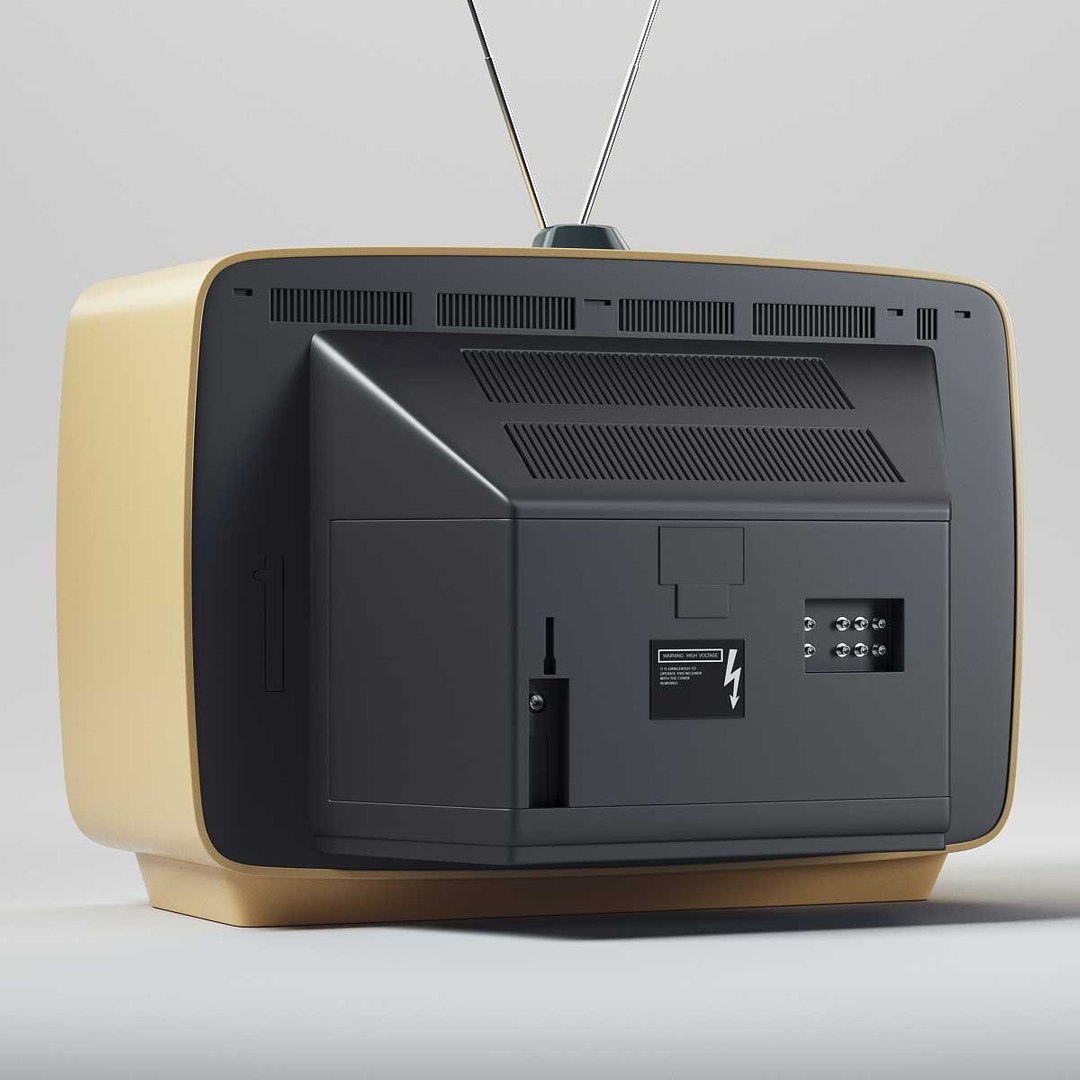 Retro Style Television Sets 3d Model