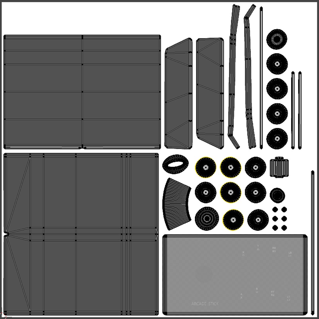 Arcade Stick 3D Model - TurboSquid 1712011
