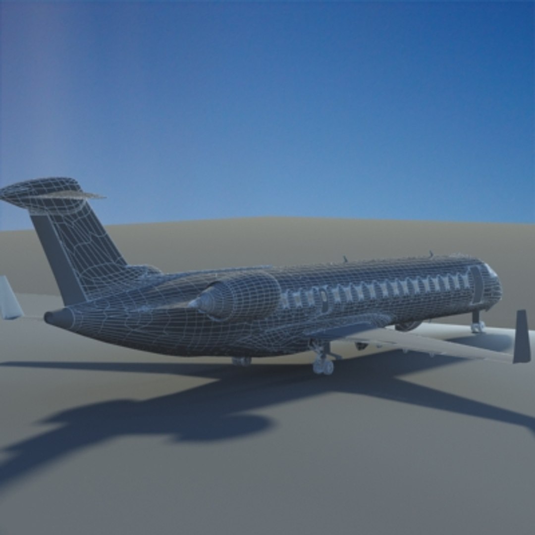 3d Crj 700 Lufthansa Interior
