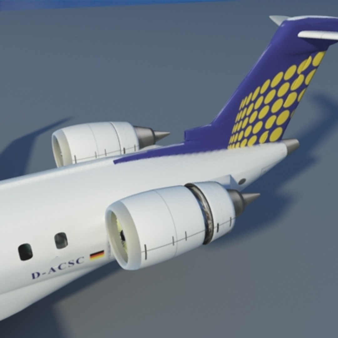 3d Crj 700 Lufthansa Interior