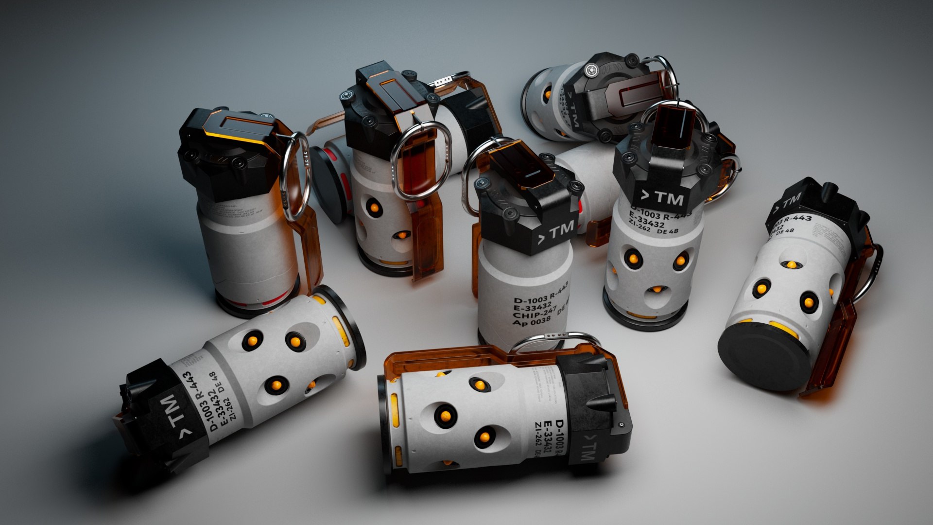 3D Futuristic Grenade - TurboSquid 2049274