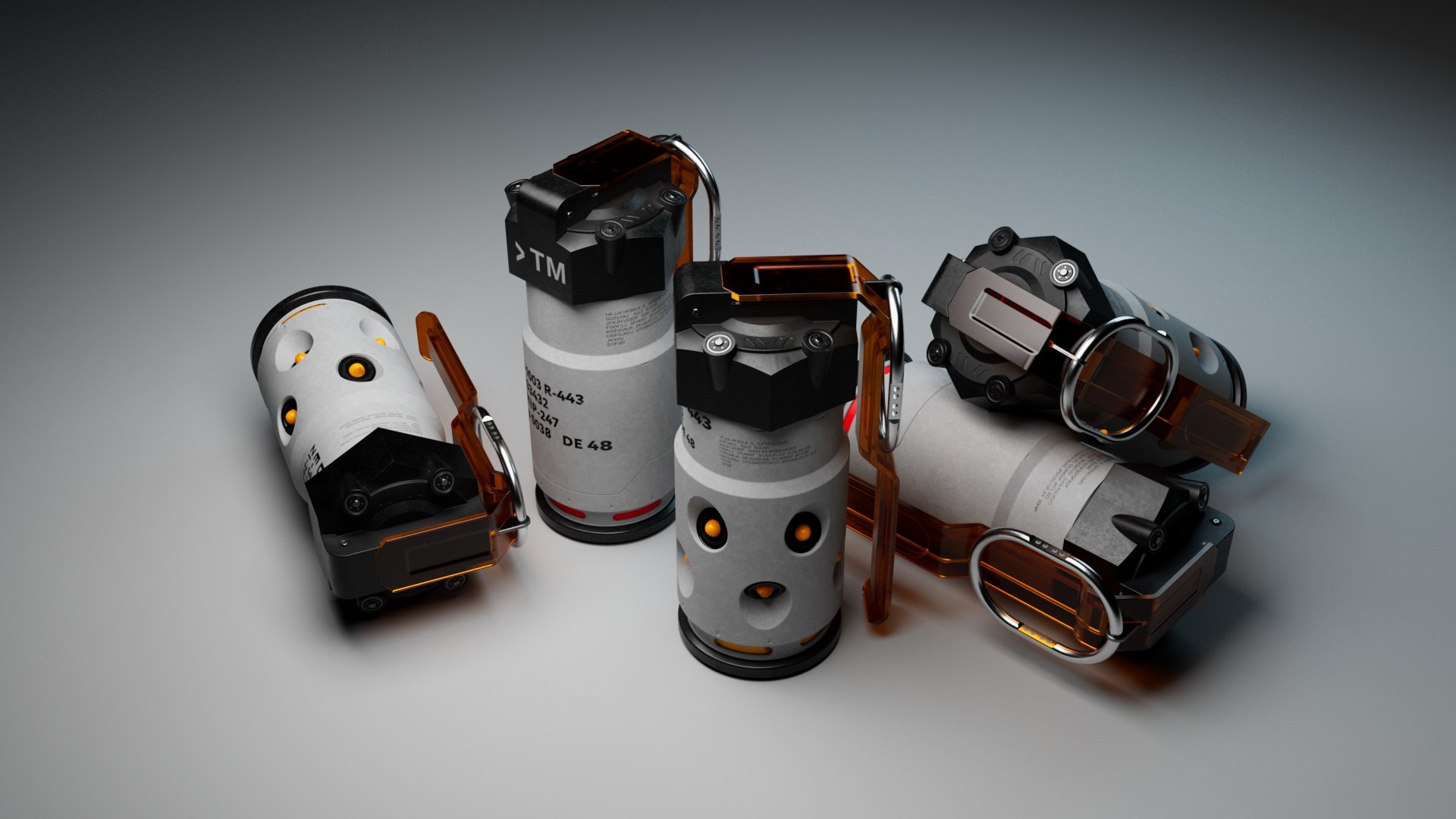 3D Futuristic Grenade - TurboSquid 2049274