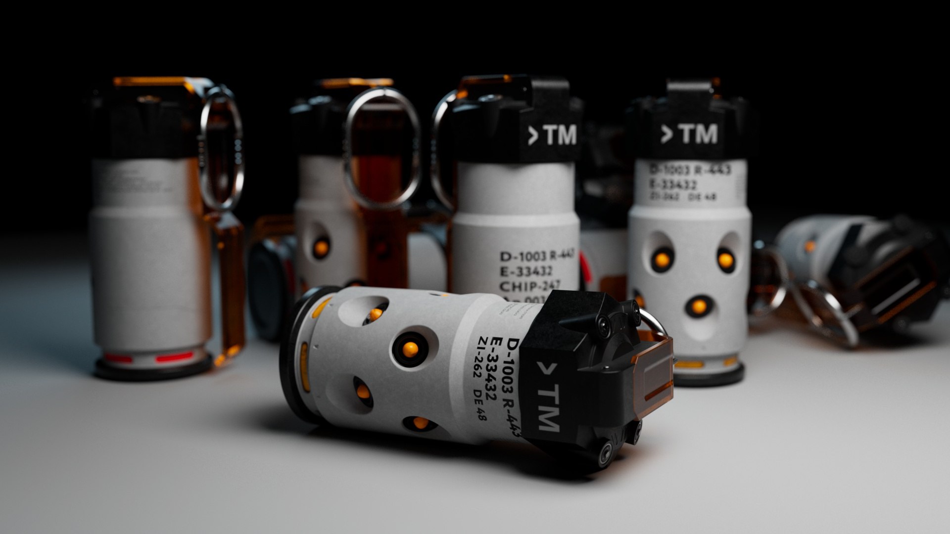 3D Futuristic Grenade - TurboSquid 2049274
