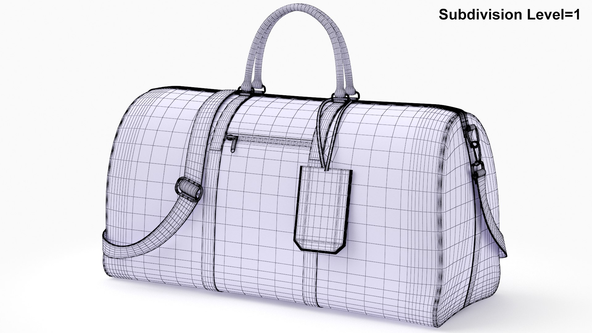 Leather Travel Bag 02 3D Model - TurboSquid 2287016