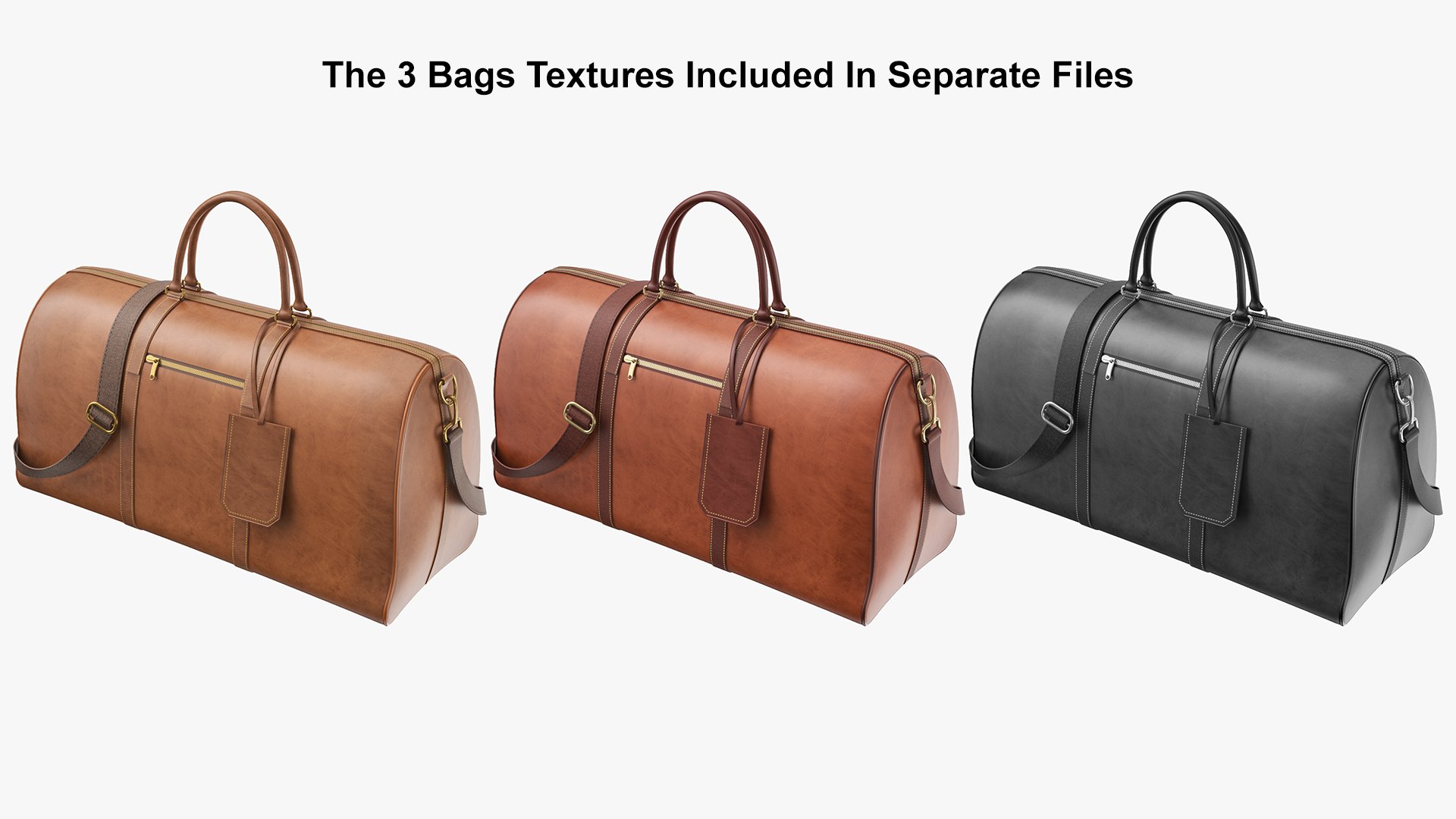 Leather Travel Bag 02 3D Model - TurboSquid 2287016