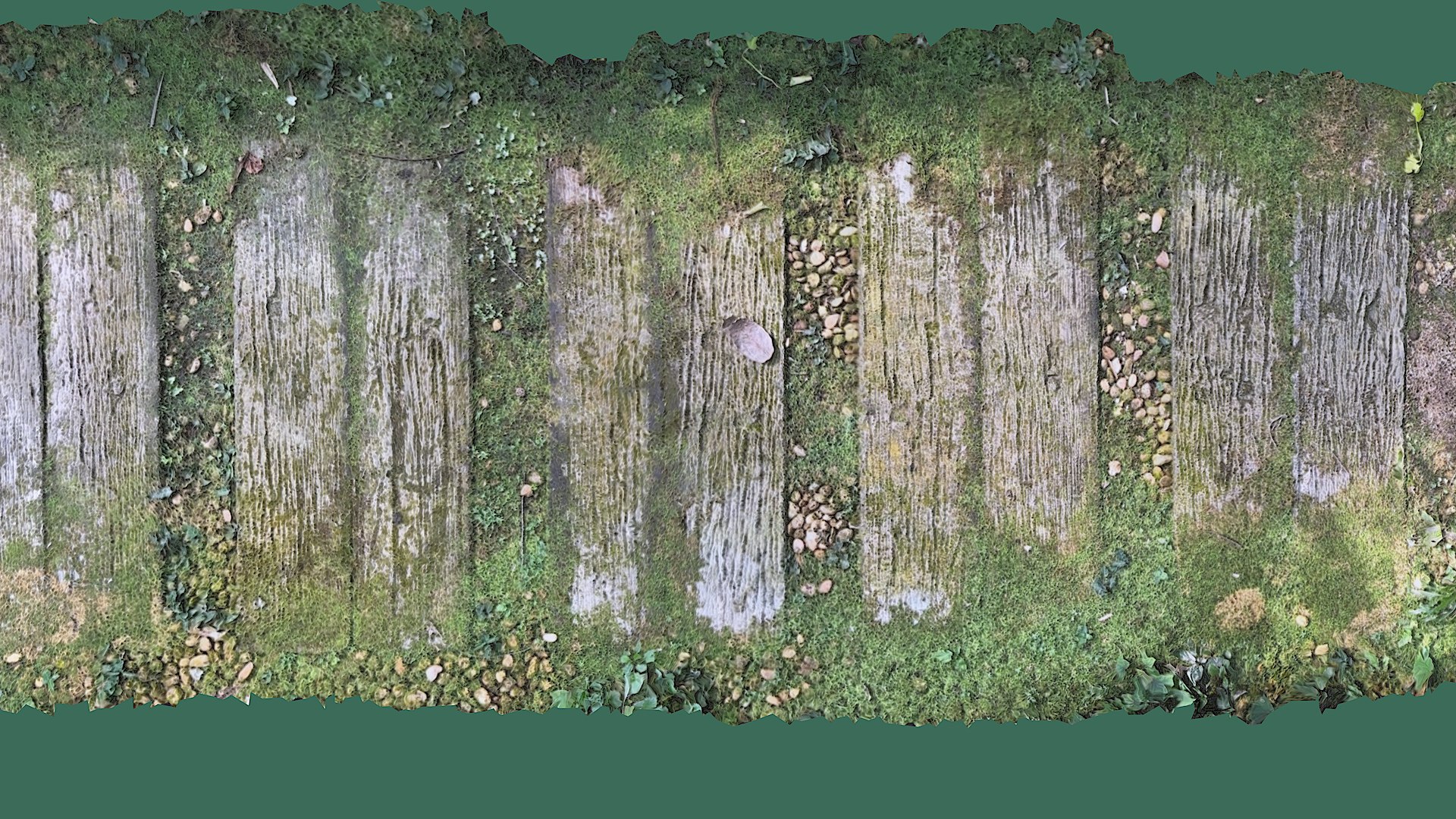 3D Walkway With Moss Model - TurboSquid 2017409