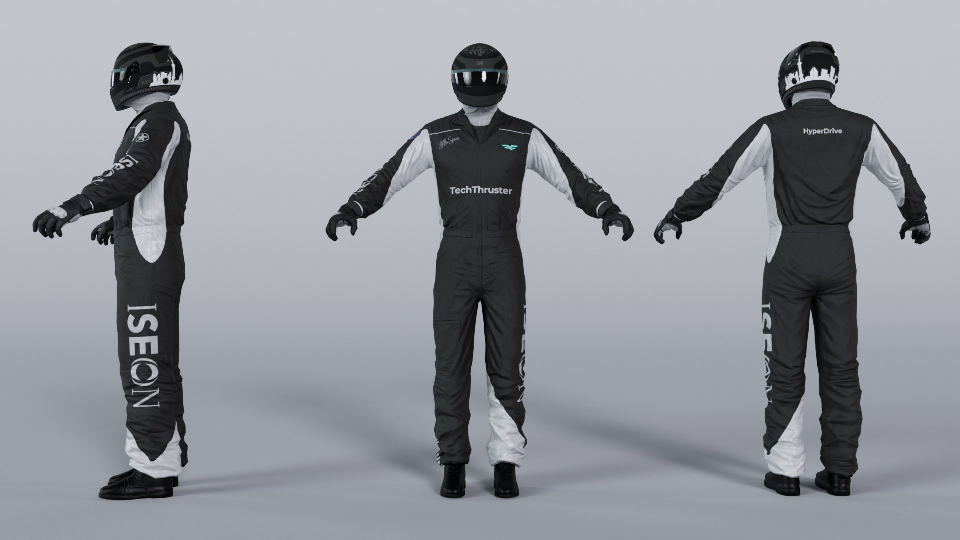 3D Racing Driver Realistic 3D Model Model - TurboSquid 2221742