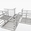 3d model metal bridges set