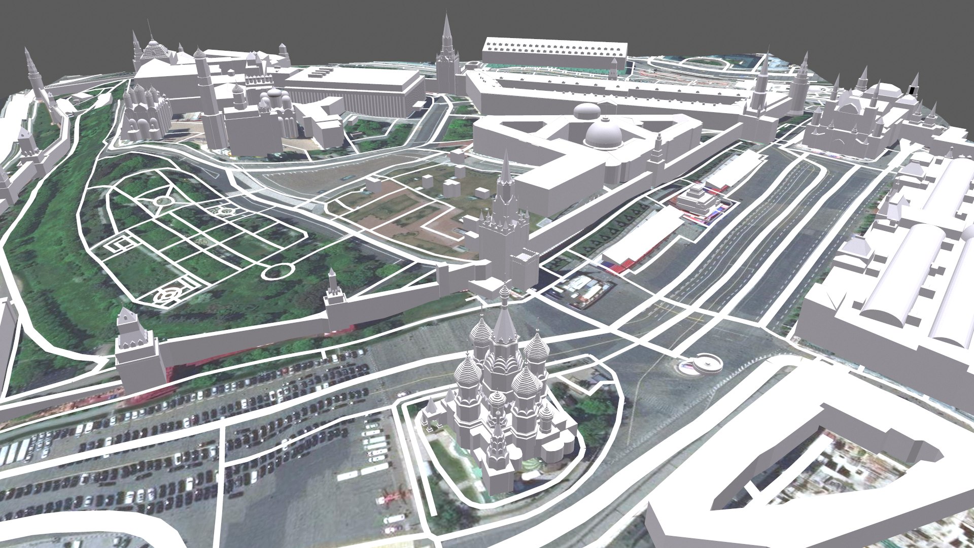 3D Model Cityscape Moscow Kremlin - TurboSquid 1744306