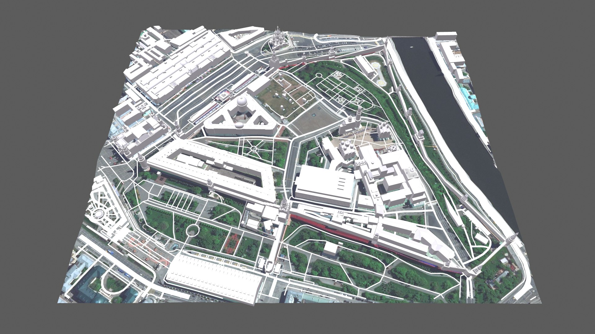 3D Model Cityscape Moscow Kremlin - TurboSquid 1744306