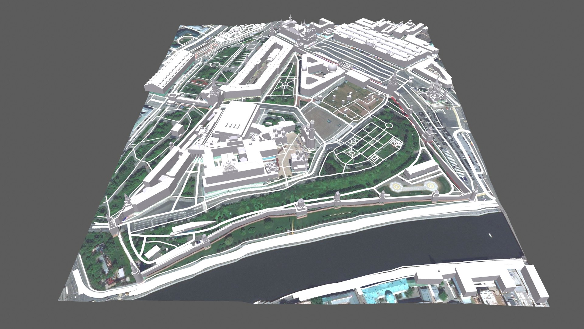 3D Model Cityscape Moscow Kremlin - TurboSquid 1744306