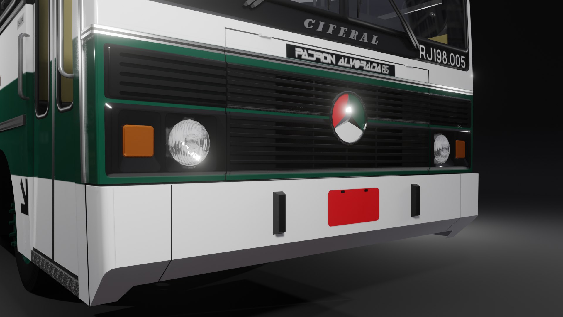 Ciferal Padron Alvorada 86 MB 1313 SJ Batista Model - TurboSquid 2174112