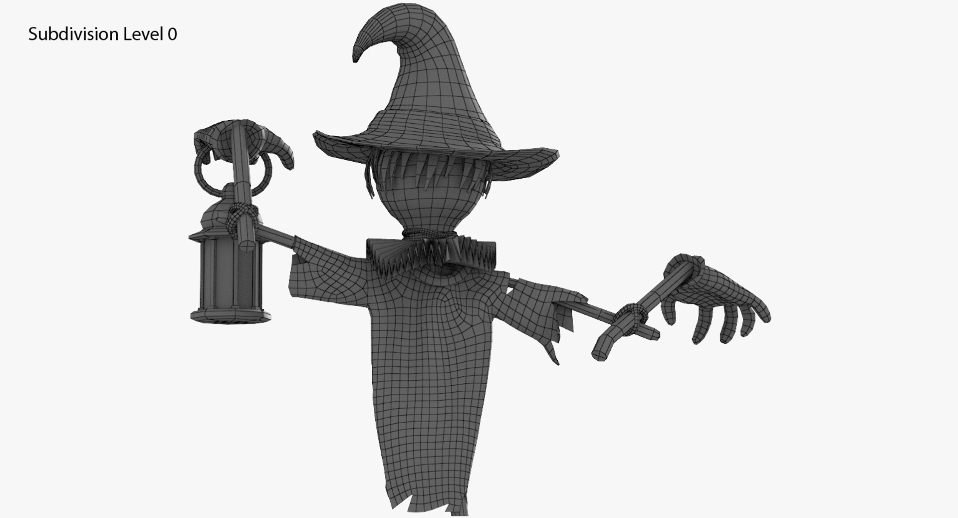 3d model scarecrow scare crow