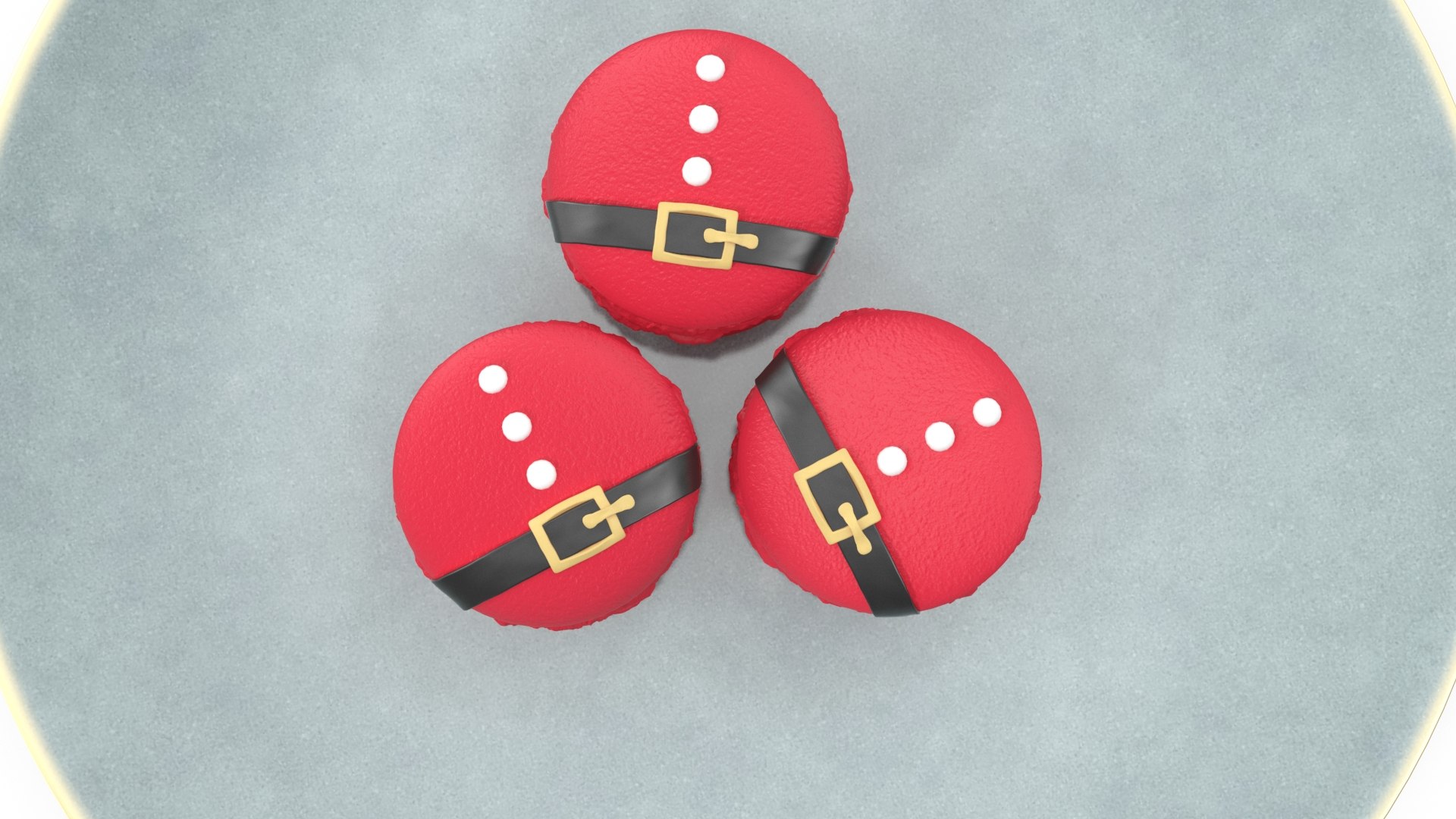 Santa Macaron 3D Model - TurboSquid 2065185