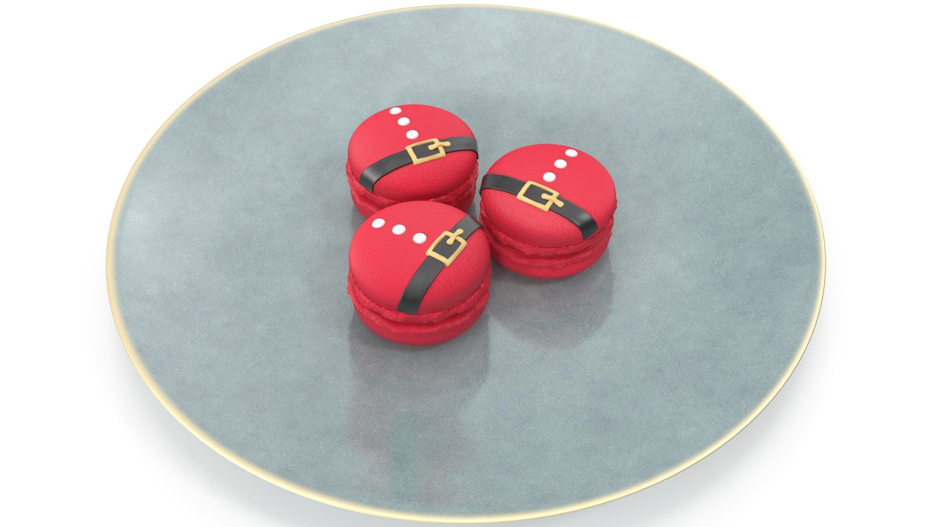 Santa Macaron 3D Model - TurboSquid 2065185