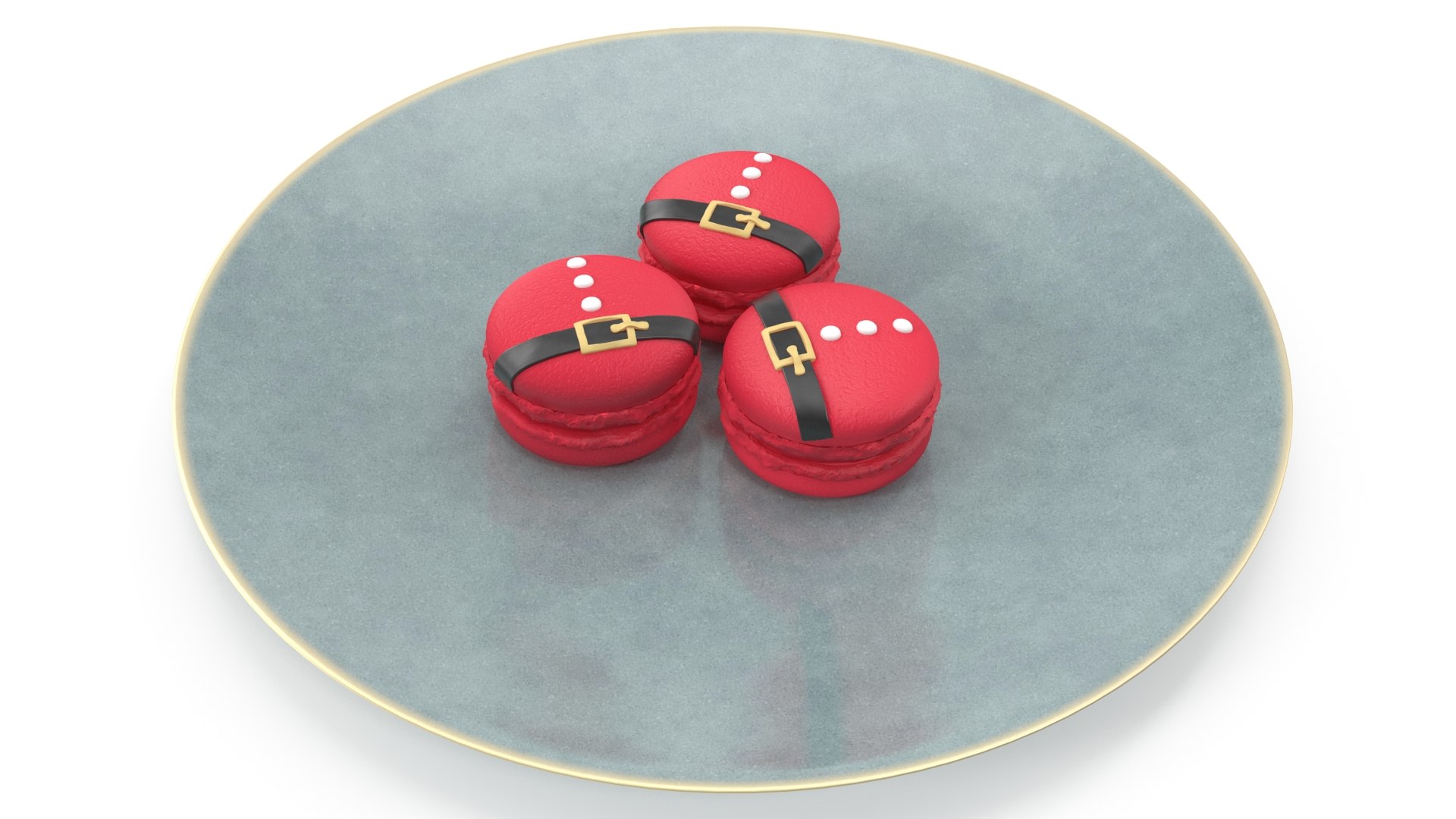 Santa Macaron 3D Model - TurboSquid 2065185