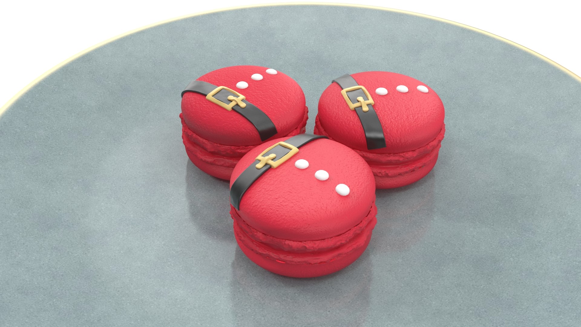 Santa Macaron 3D Model - TurboSquid 2065185