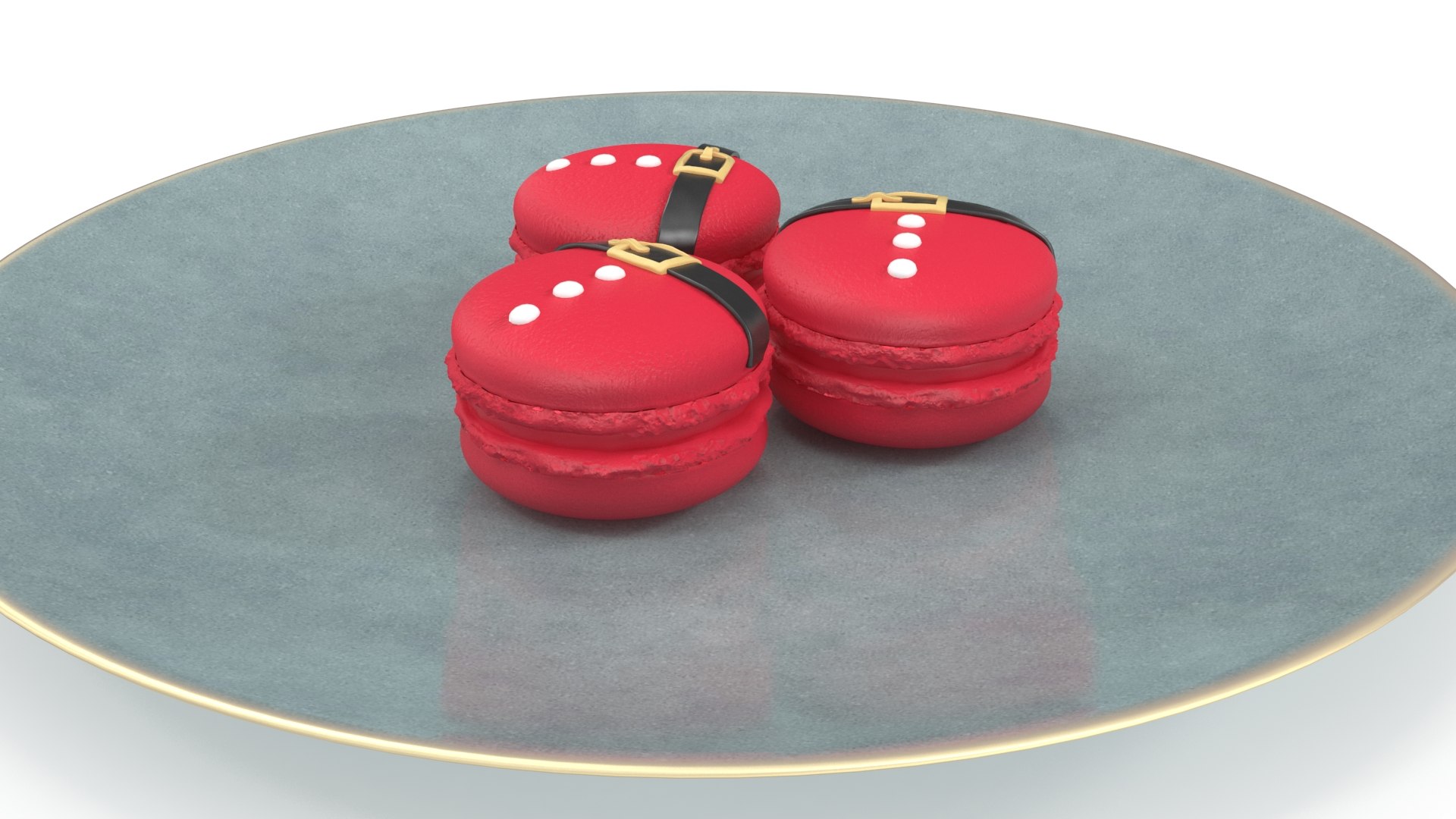 Santa Macaron 3D Model - TurboSquid 2065185