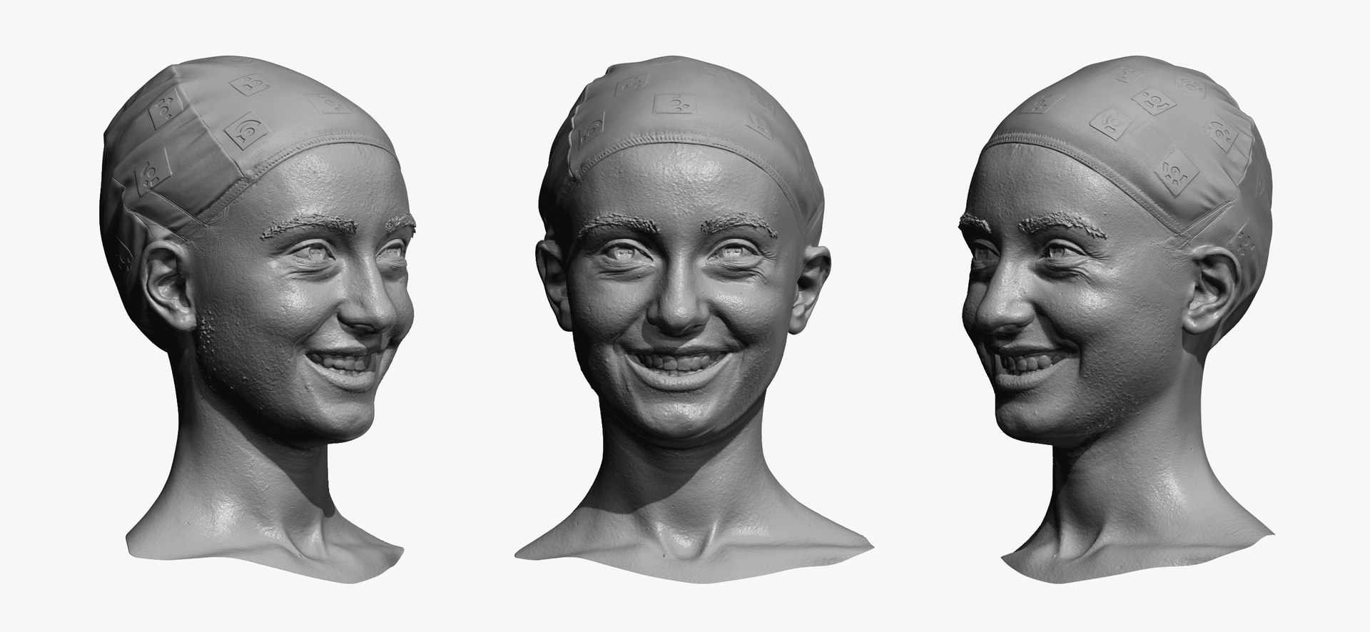 3D Joy Human Head Smile RAW Scan Model - TurboSquid 1720327