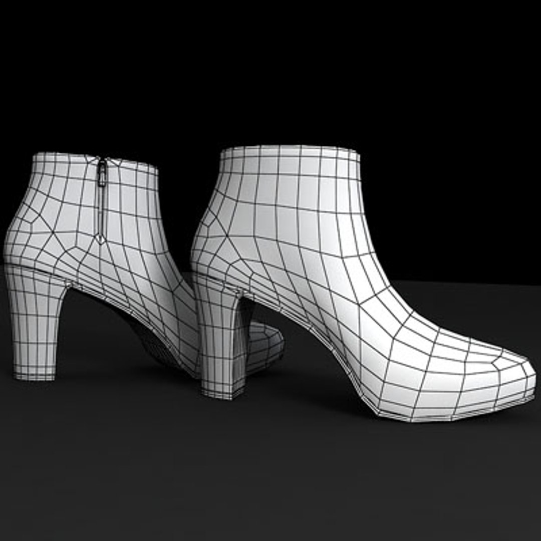 3ds Max Woman Women Shoes