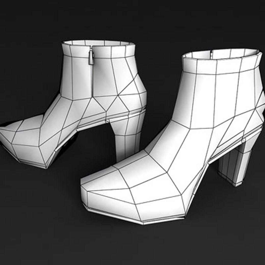 3ds Max Woman Women Shoes