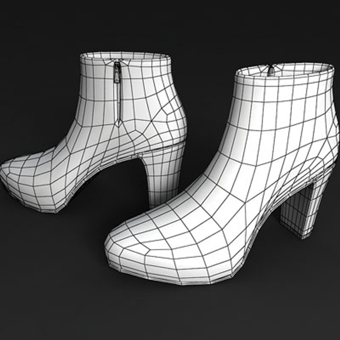 3ds Max Woman Women Shoes