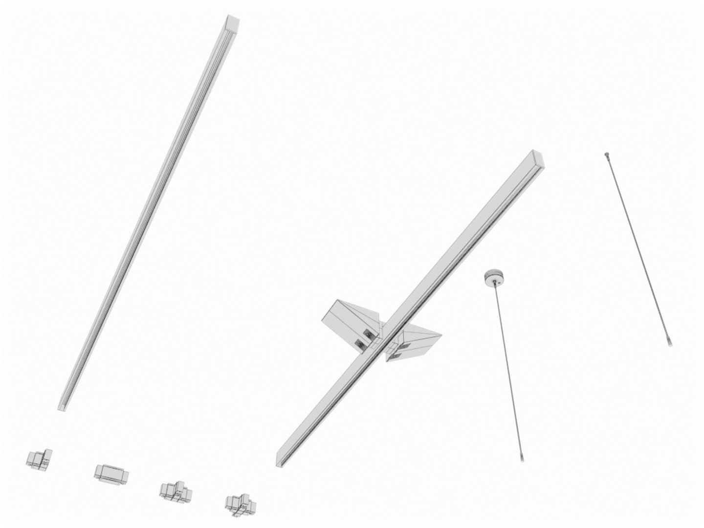 3d Erco Hi-trac Track Lighting