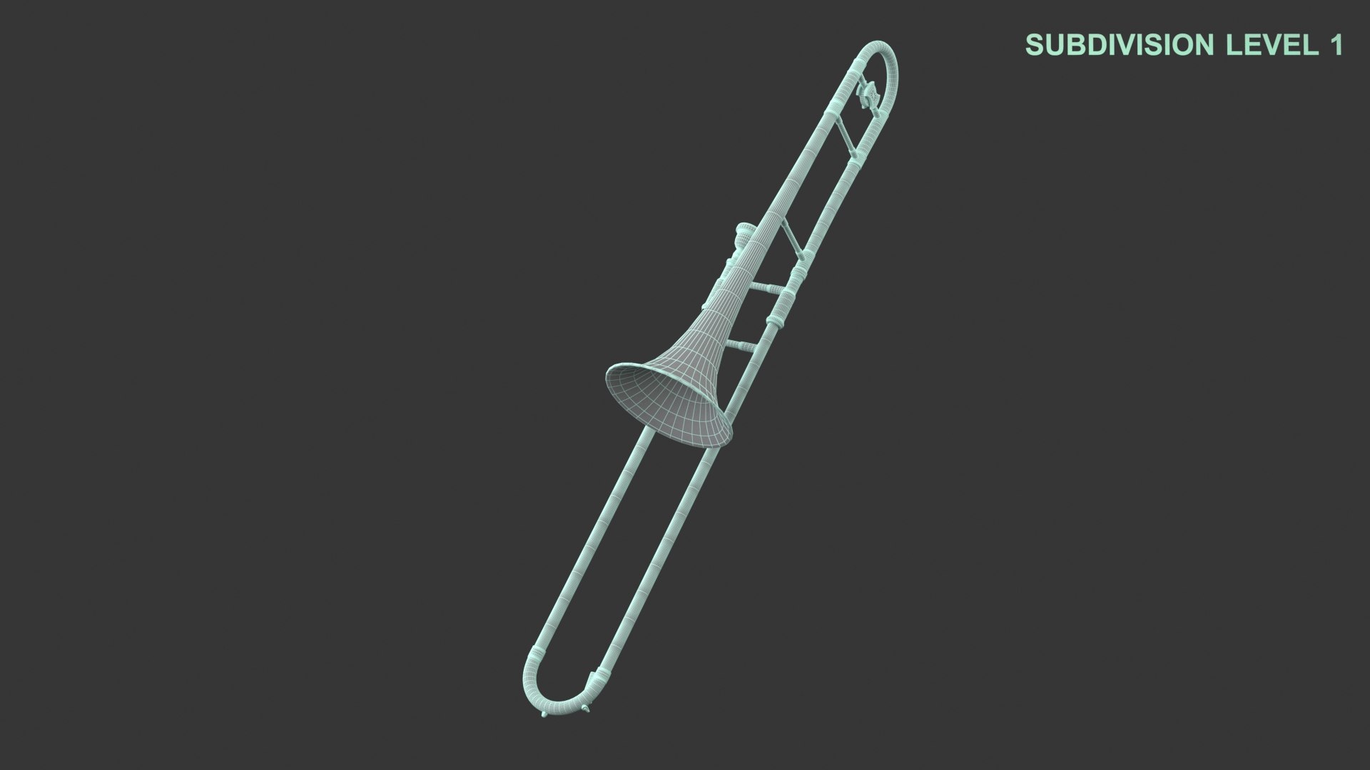 Trombone model - TurboSquid 2014332