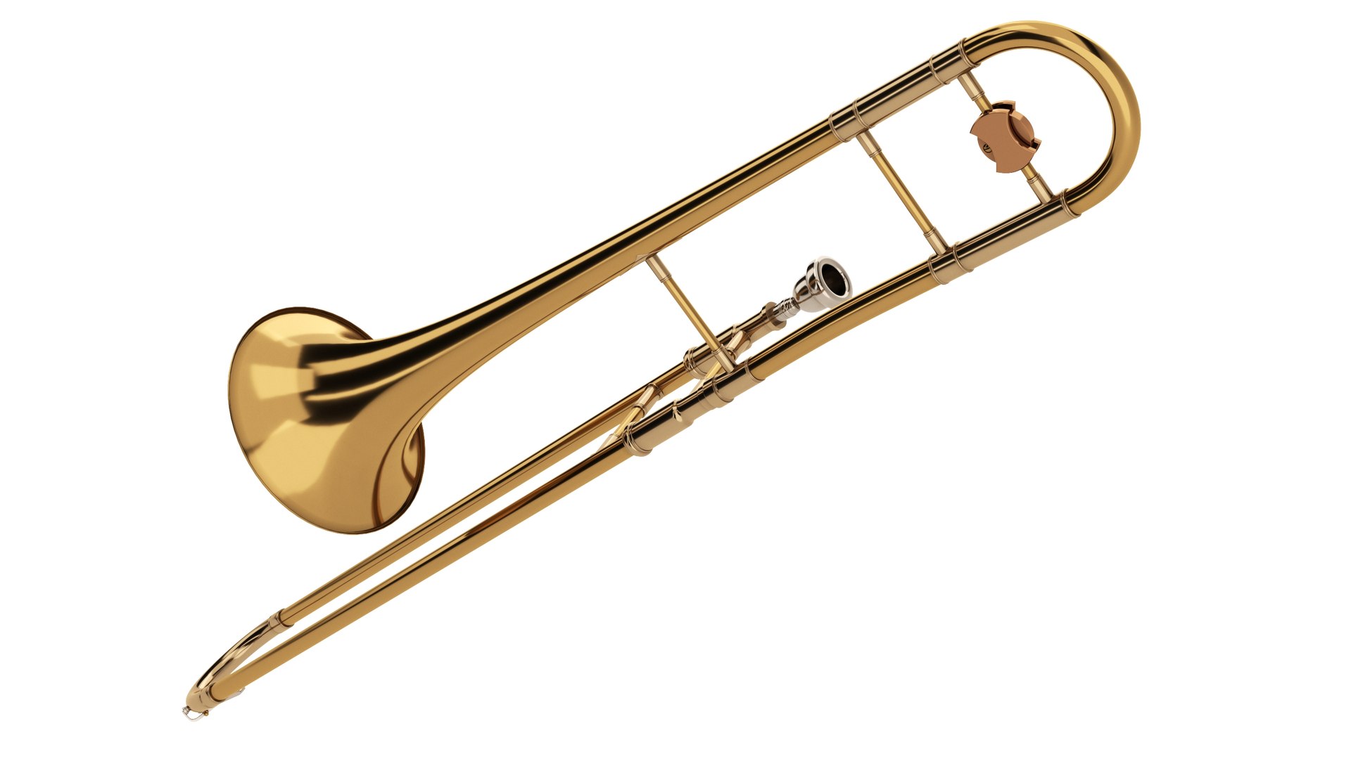 Trombone Model - TurboSquid 2014332