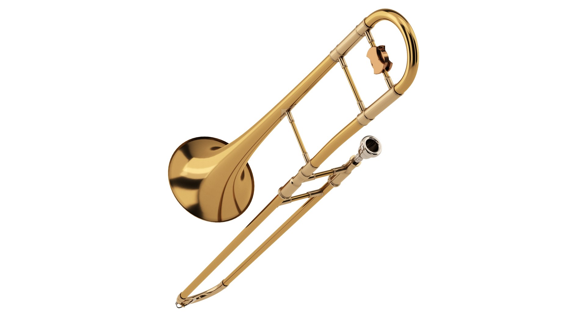 Trombone Model - TurboSquid 2014332