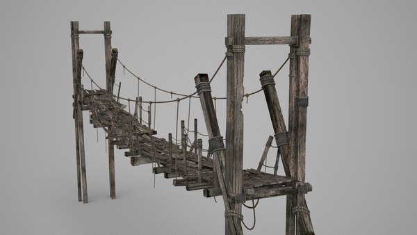 3D The old drawbridge - TurboSquid 1740460