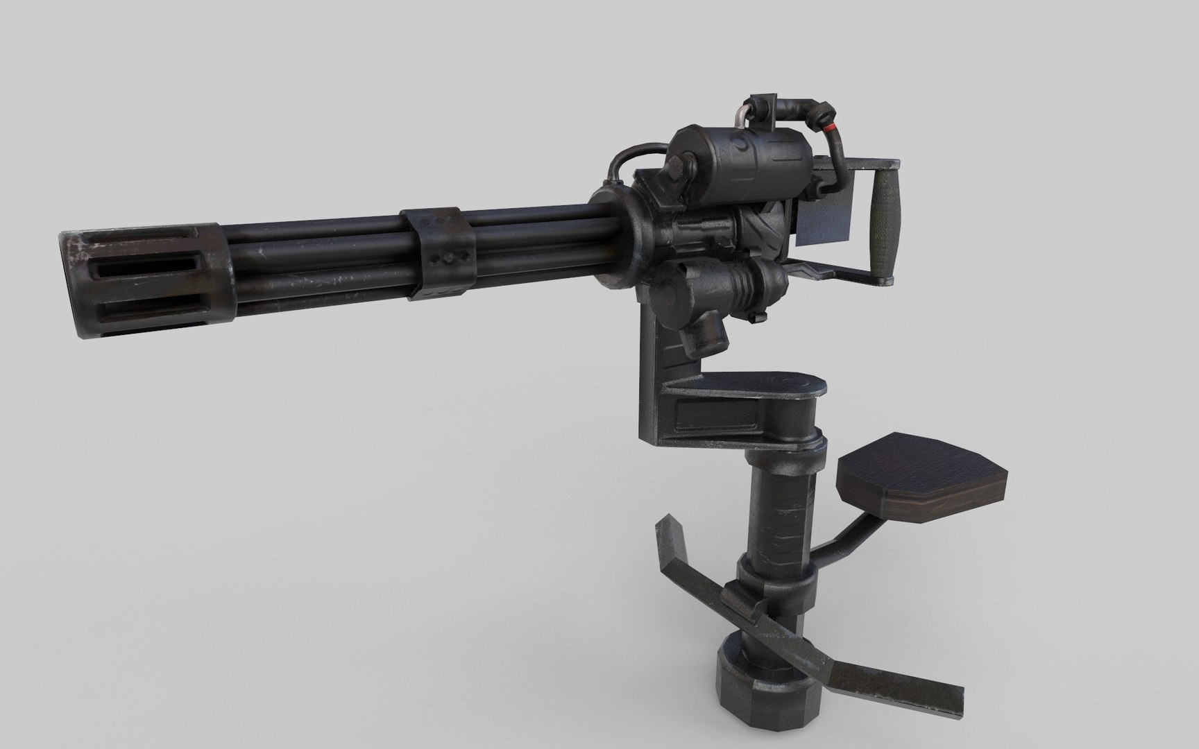 Mini Turret Low-poly Model - TurboSquid 2118798