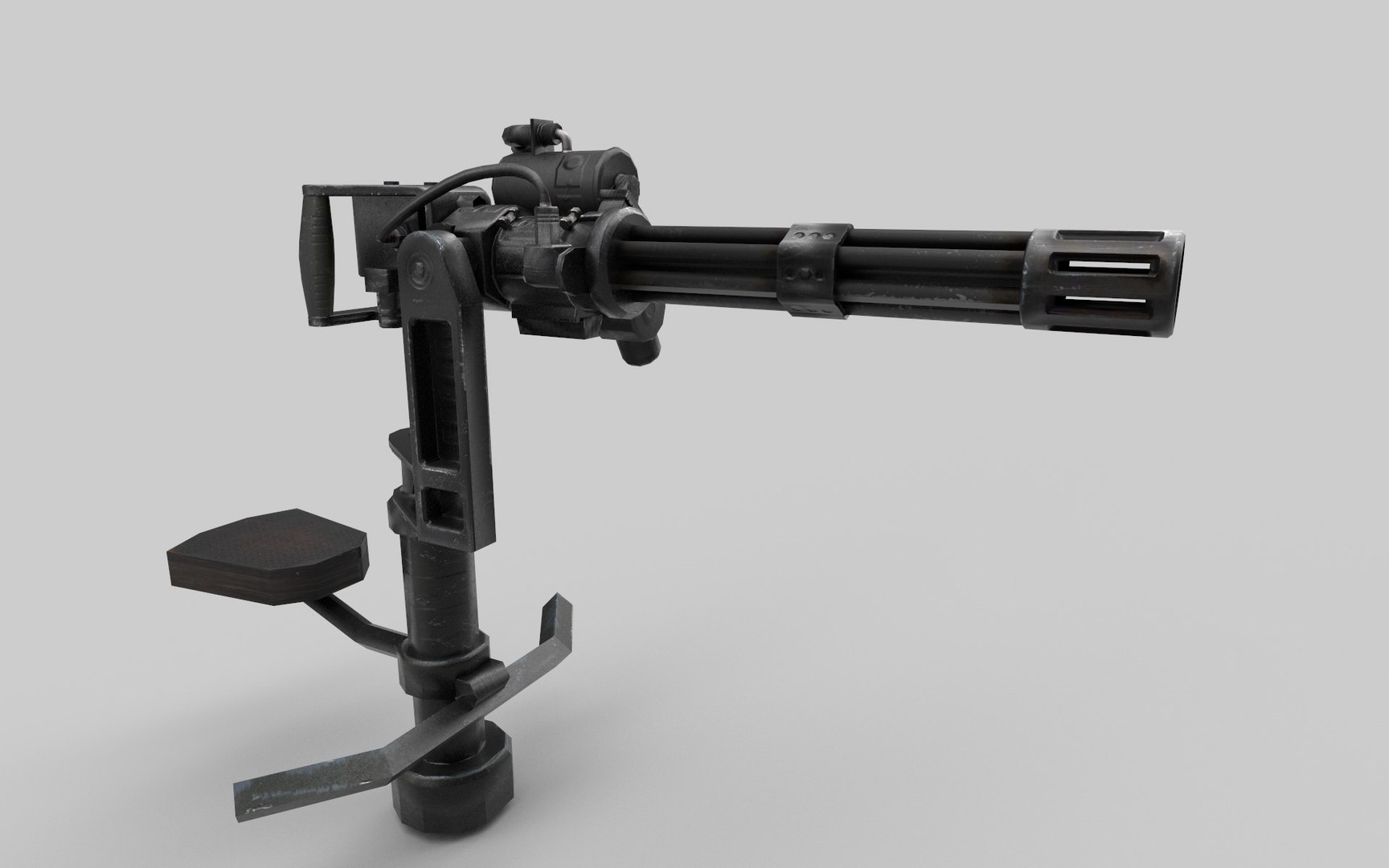 Mini Turret Low-poly Model - TurboSquid 2118798